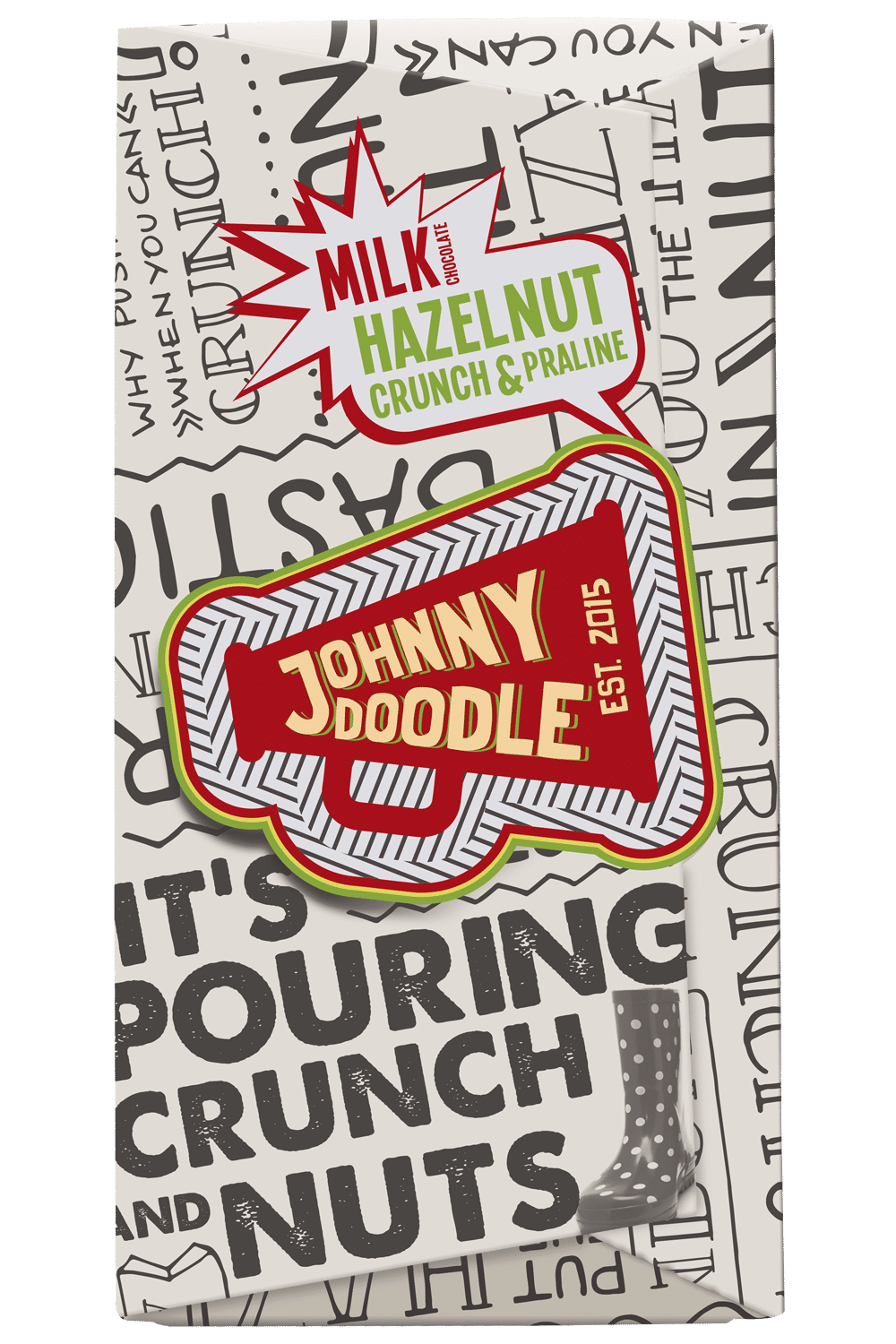 Johnny Doodle Milk Hazelnut Crunch & Praline | Kraamkado.nl